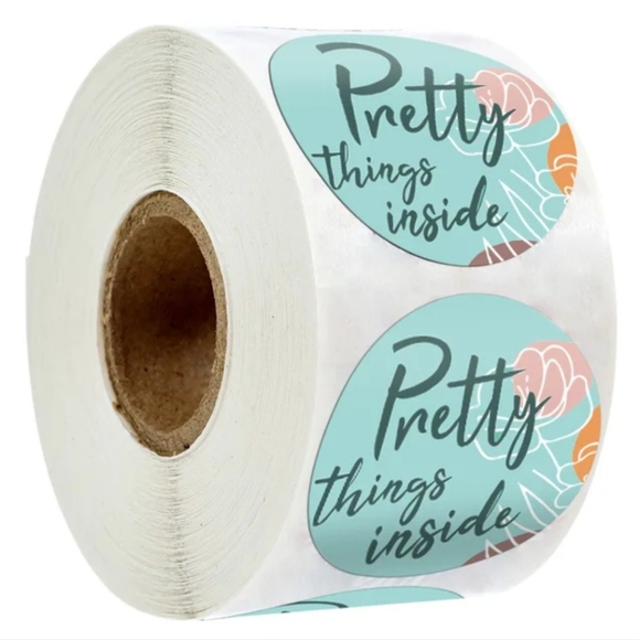 boutique | Office | New Pretty Things Inside Stickers 50 Qty | Poshmark